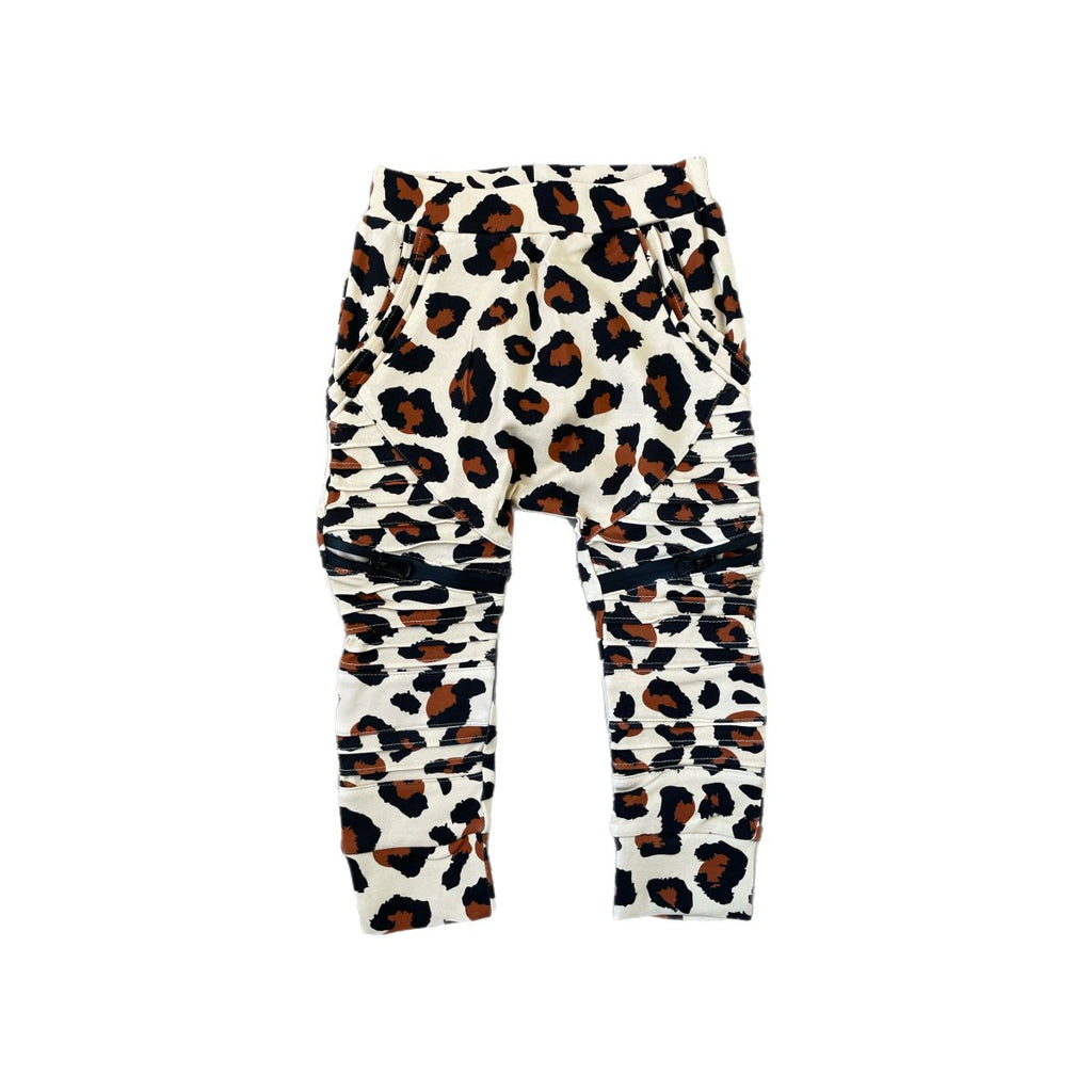 Biker Joggers- Rust Leopard – Posh Kiddos
